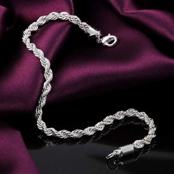 Jewelry | New Luxury 925 Sterling Silver Twisted Bracelet | Poshmark